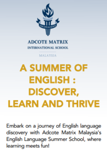 Adcote Matrix IS Summer Schoolアドコートマトリックスサマースクール2025 - OSB EDUCATION